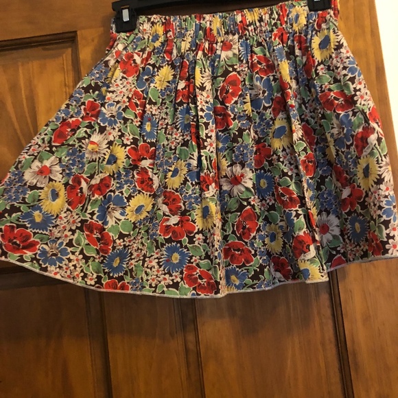 Skirts | Flower Power Mini Skirt | Poshmark